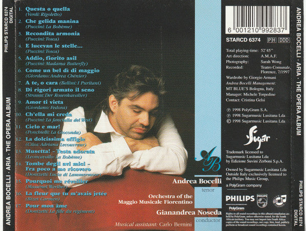 Andrea Bocelli - Aria - The Opera Album – YourMusicFix
